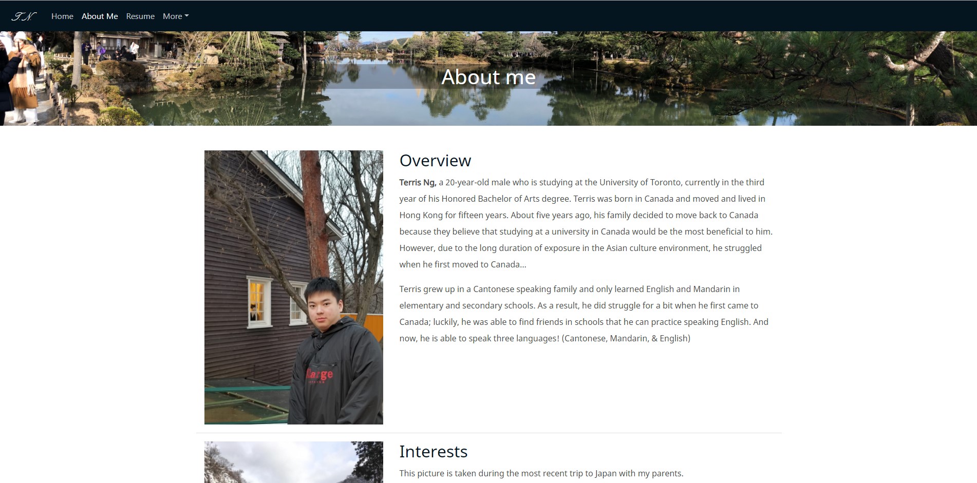 Terris Ng's Website | Process page