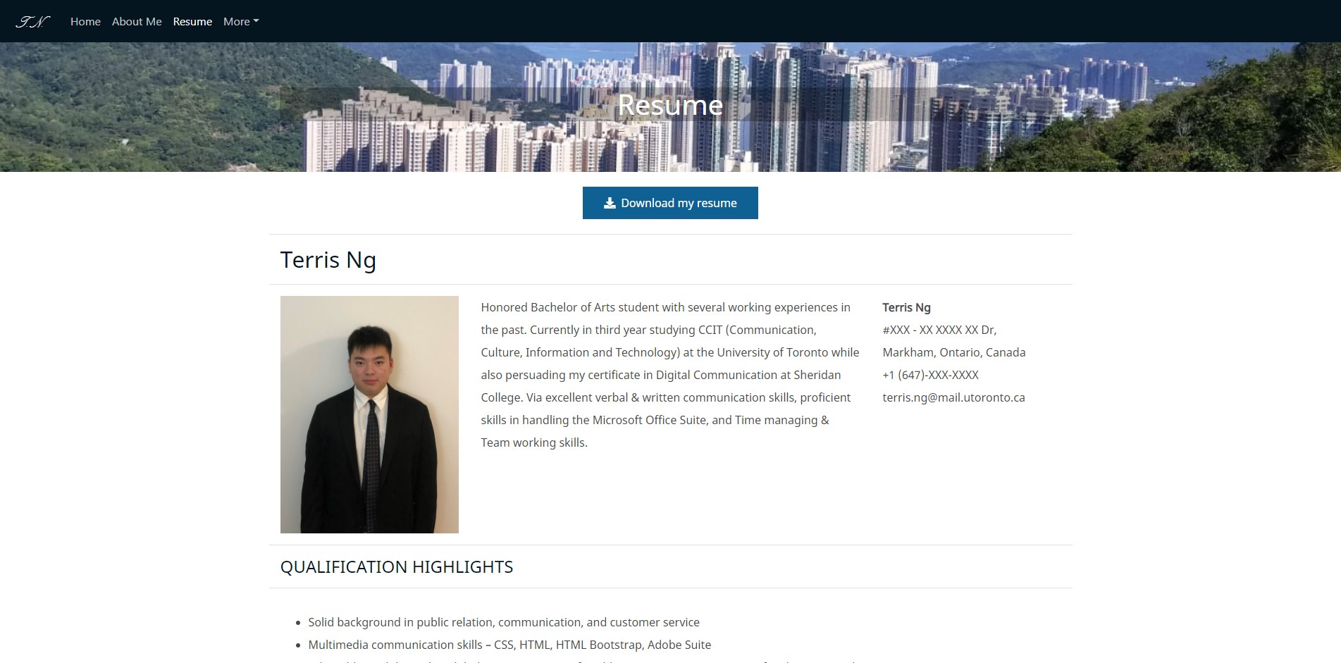 Terris Ng's Website | Process page